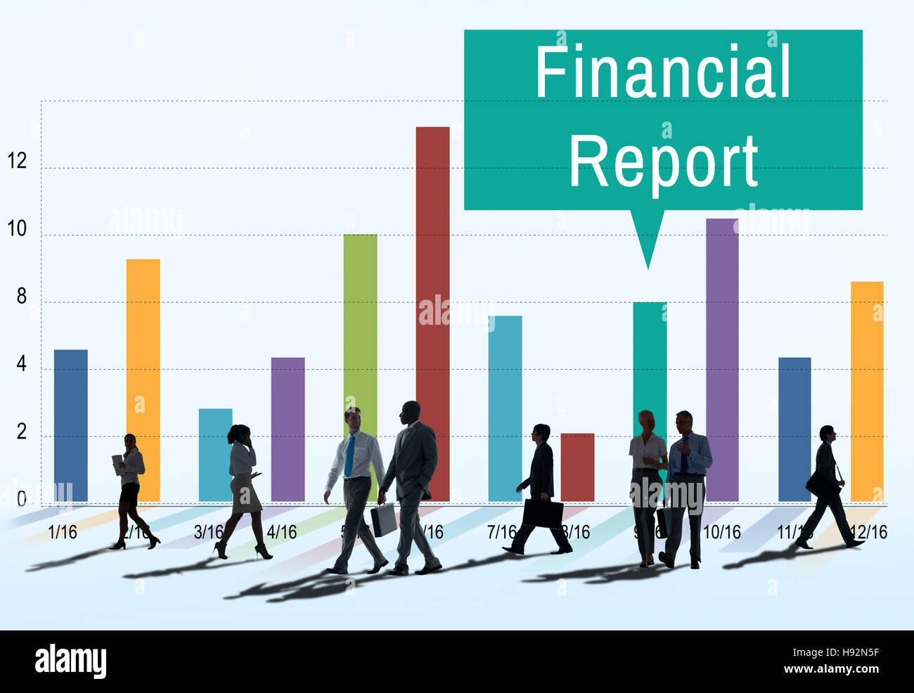 Financial Status Report Diagram Concept Stock Photo - Alamy
