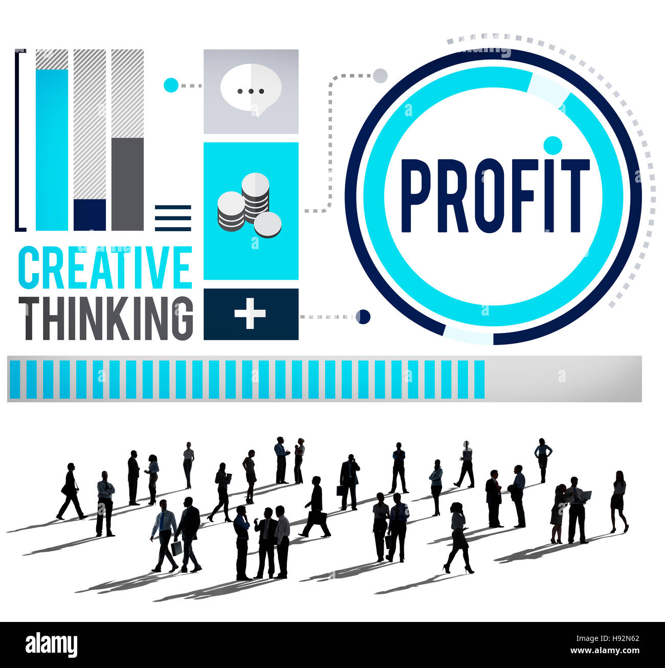 Profit Revenue Income Improvement Growth Success Concept Stock Photo ...