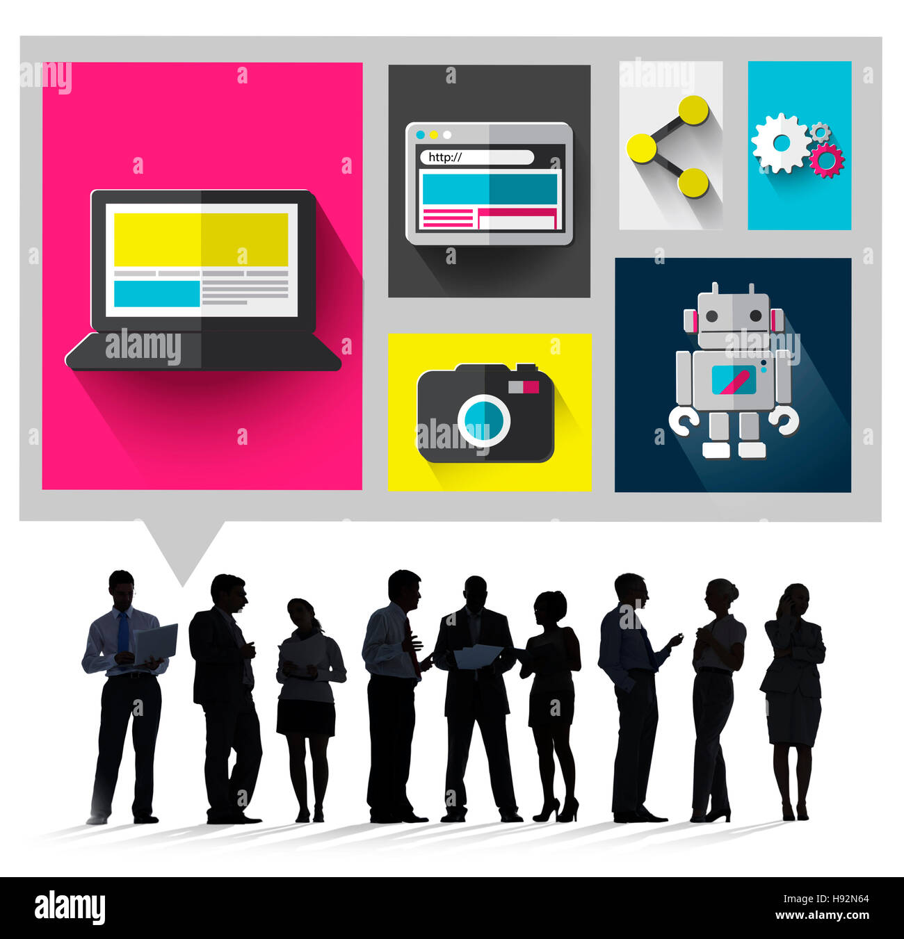Digital Social Media Technology Internet Online Concept Stock Photo - Alamy