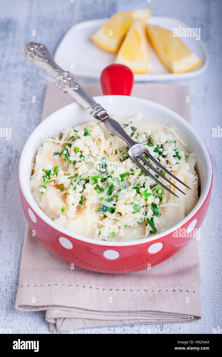 Brandade - salt cod and celery root puree Stock Photo - Alamy
