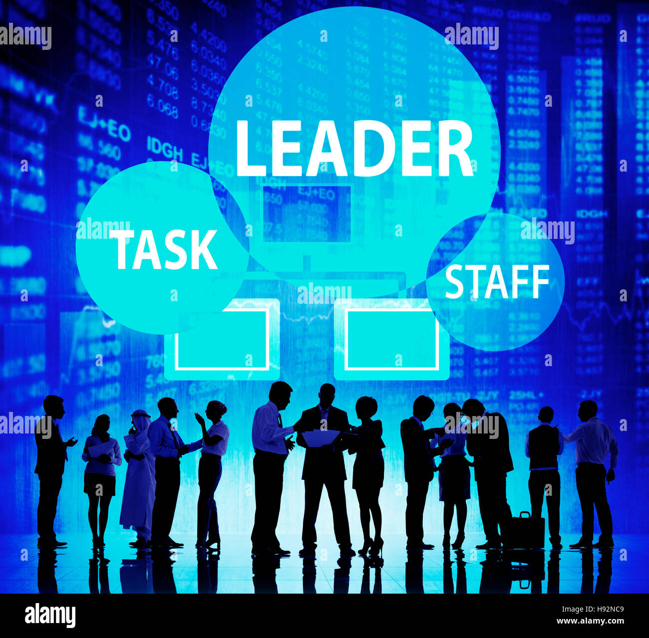 Leader Leadership Manager Task Staff Concept Stock Photo - Alamy