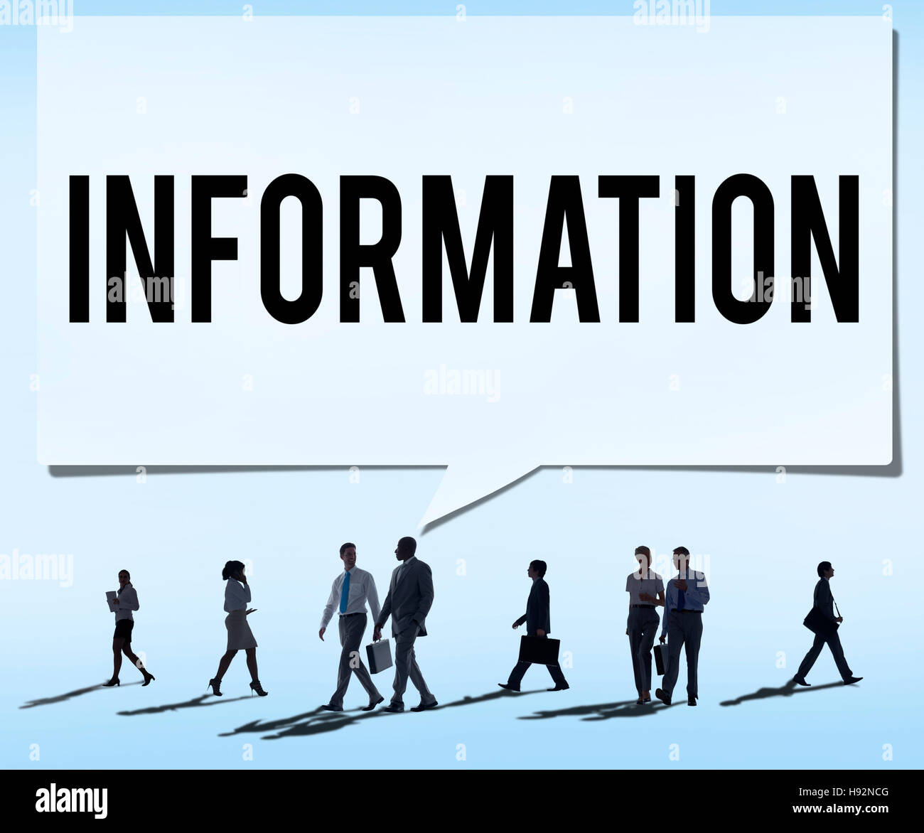 Information Info Media Research Sharing Concept Stock Photo - Alamy
