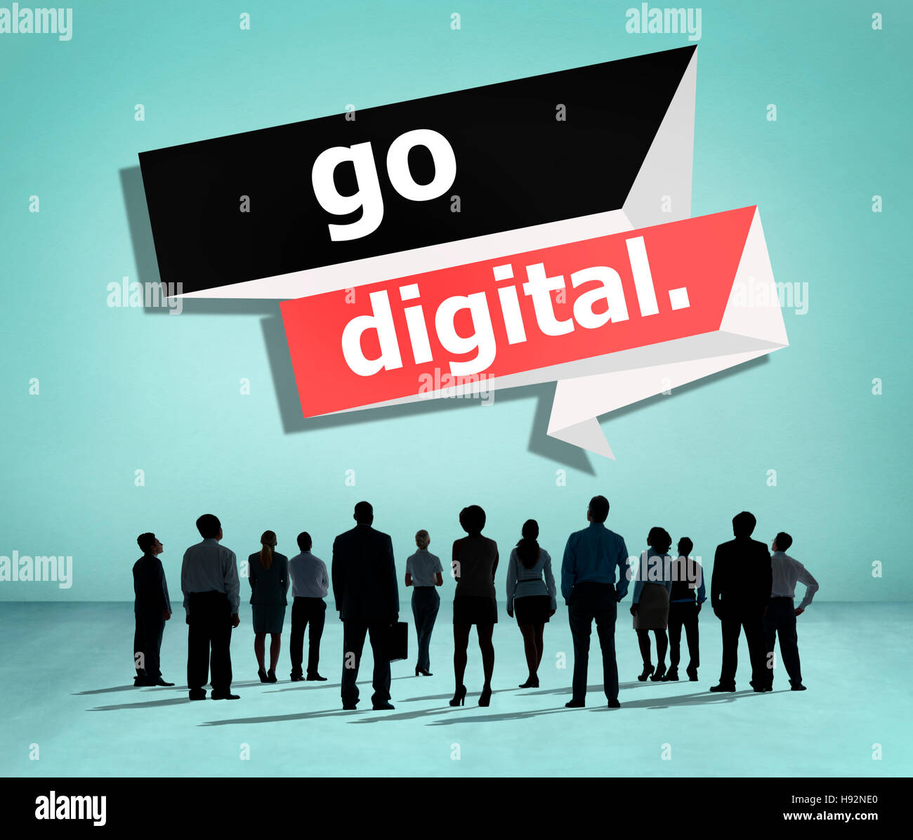 Go Digital Modern Latest Technology Upgrade Concept Stock Photo - Alamy