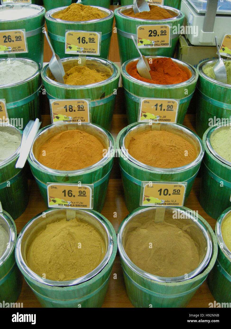 Spices on display Stock Photo - Alamy