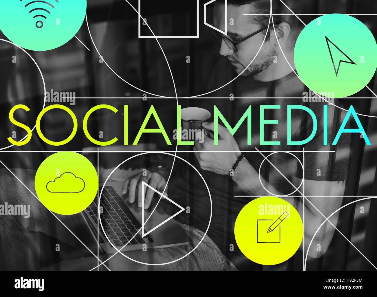 Communication Connection Internet Media Concept Stock Photo - Alamy