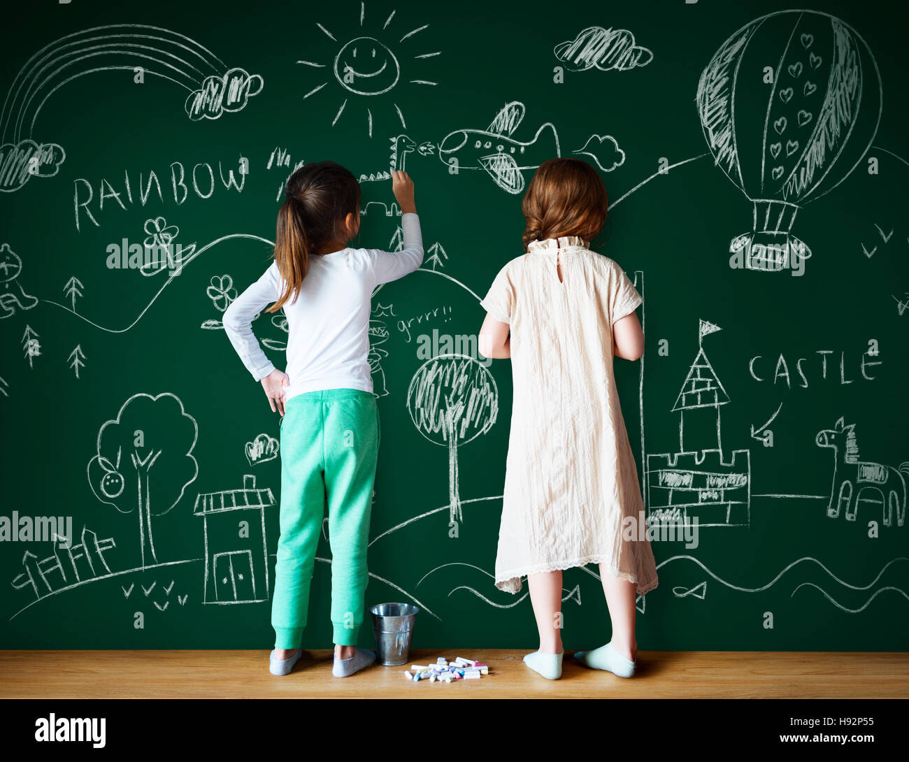 Blackboard Drawing Creative Imagination Idea Concept Stock Photo - Alamy Blackboard Drawing Creative Imagination Idea Concept Stock Photo - Alamy