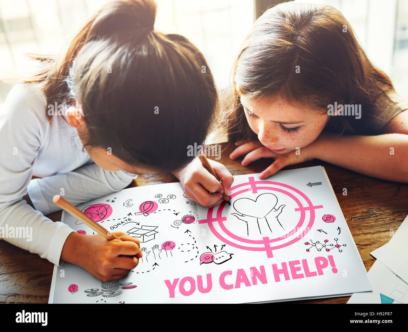 Donations Foundation Giving Help Welfare Charity Concept Stock Photo ...