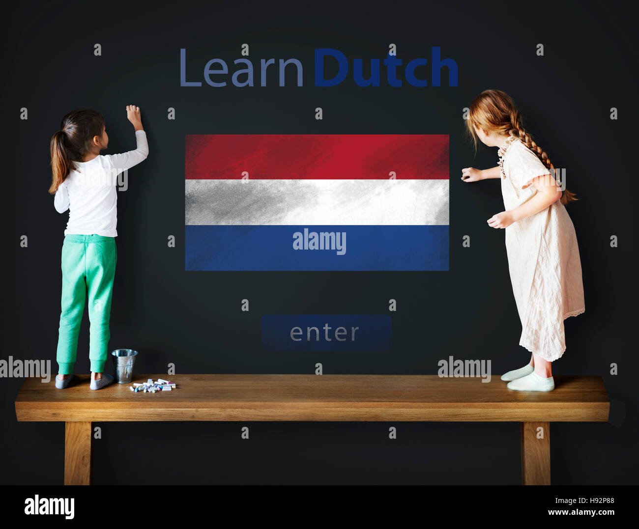 Learn Dutch Language Online Education Concept Stock Photo - Alamy
