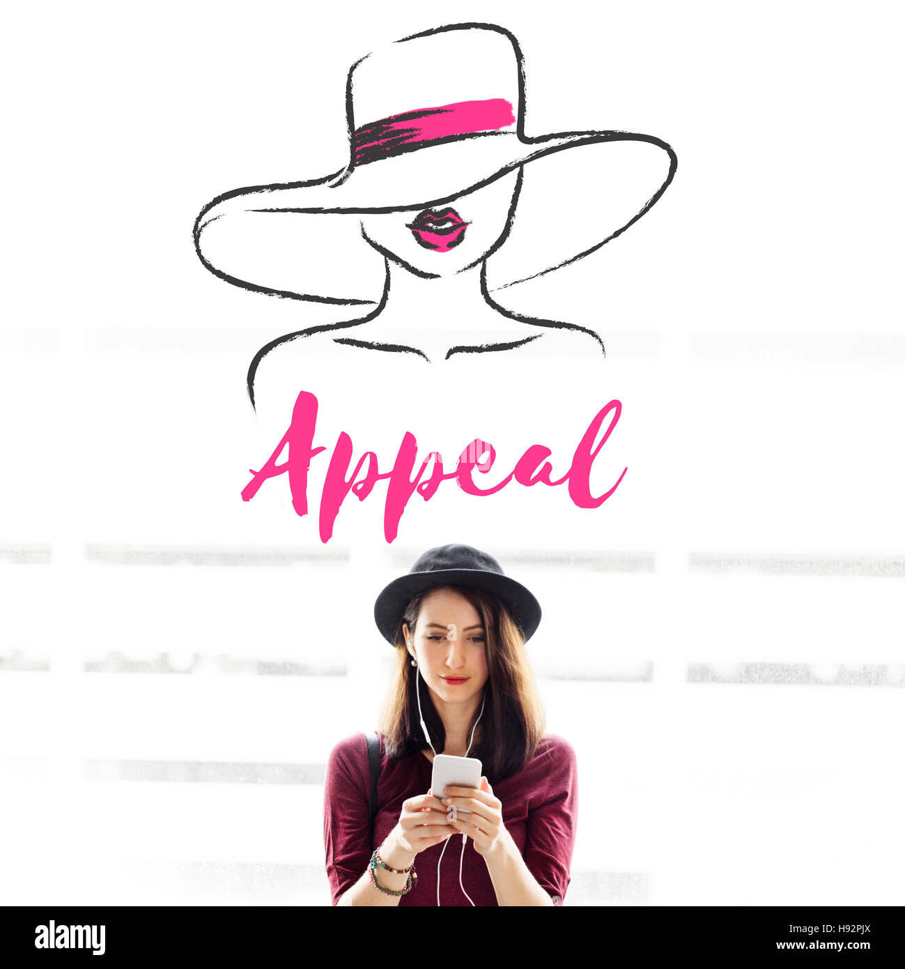 Appeal Attraction Beauty Fashion Vogue Graphic Concept Stock Photo - Alamy