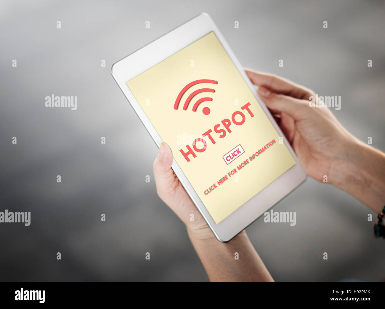 Hotspot Computer Connection System Internet Concept Stock Photo - Alamy