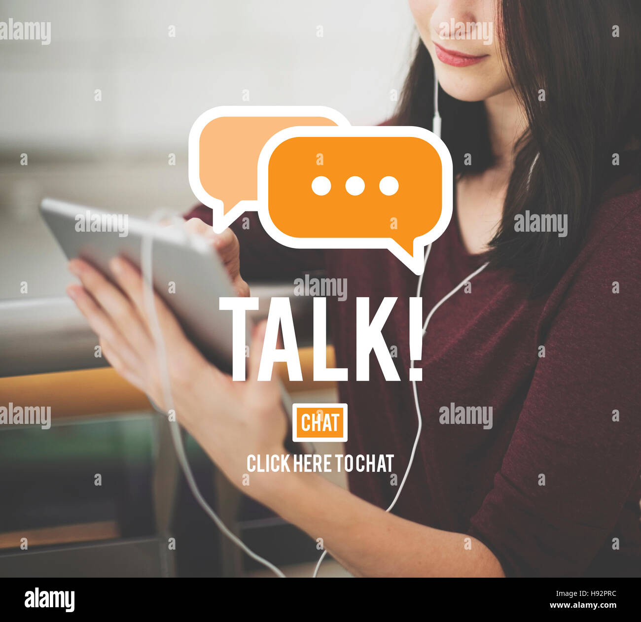 Talking Talk Communication Conversation Concept Stock Photo - Alamy