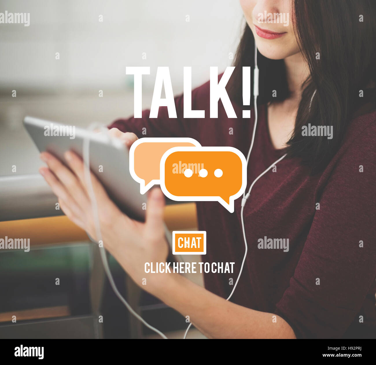 Talking Talk Communication Conversation Concept Stock Photo - Alamy