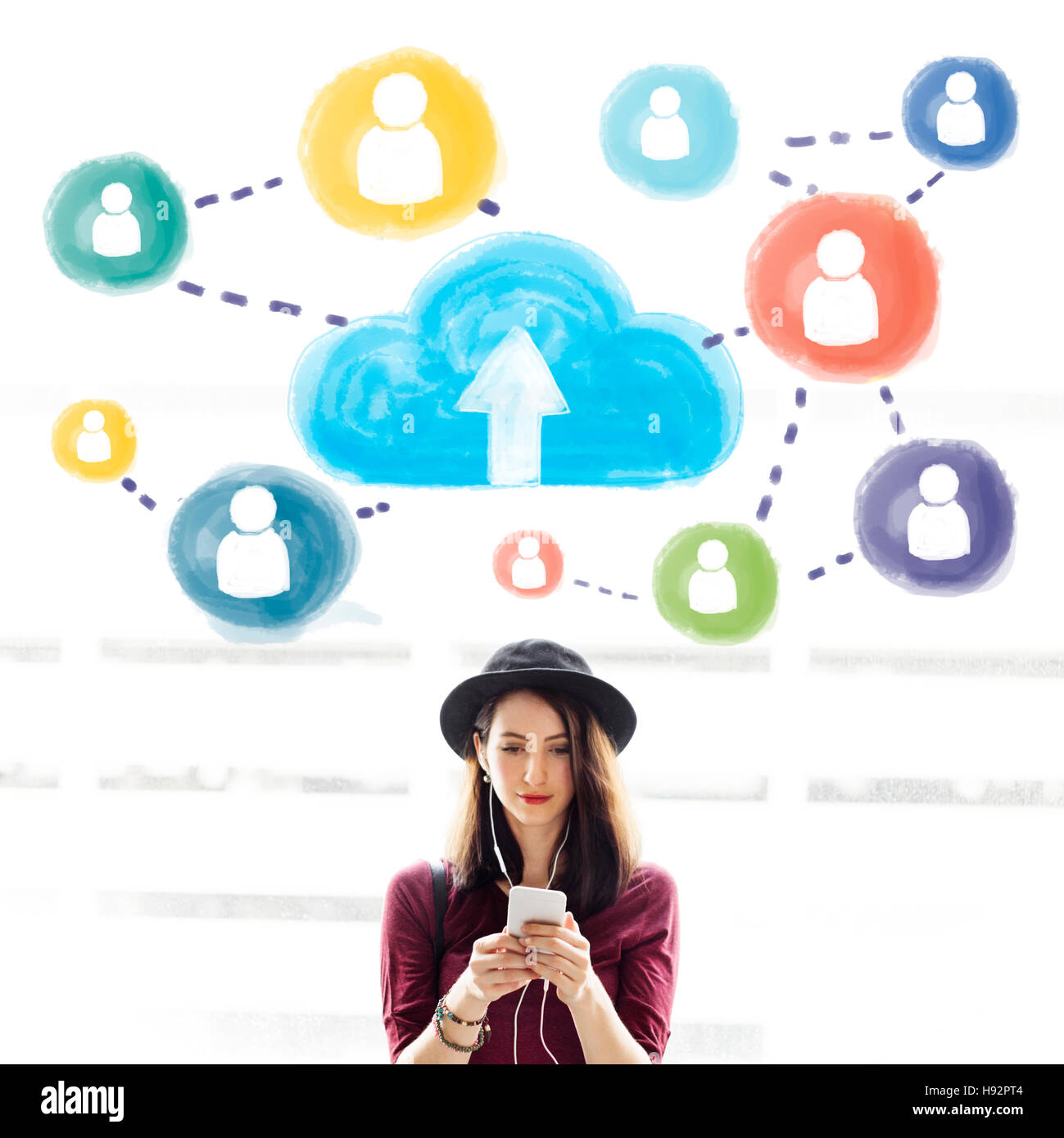 Cloud Networking Communication Connection Concept Stock Photo - Alamy