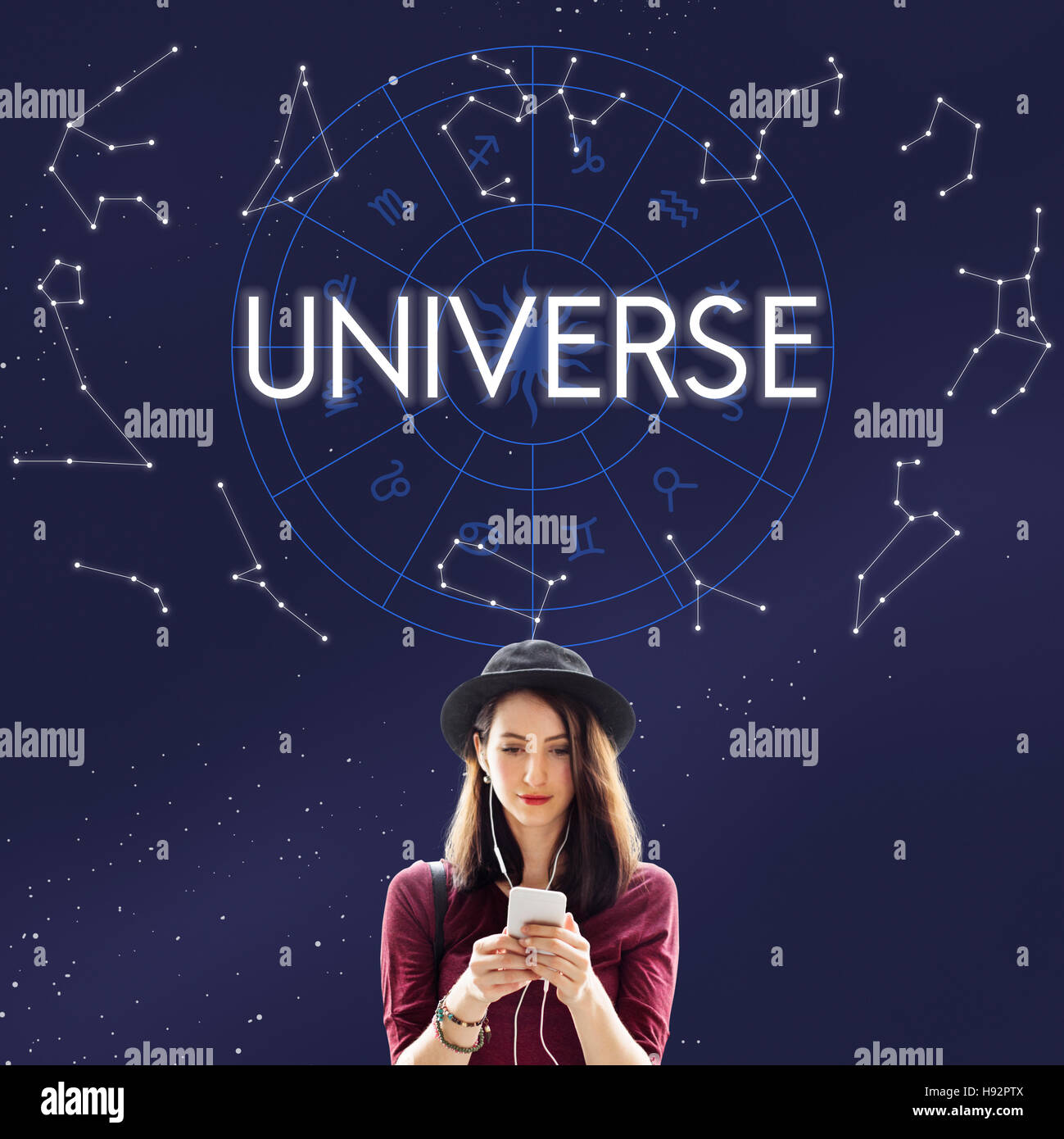 Universe Abstract Bang Galxary Infinity Science Concept Stock Photo - Alamy