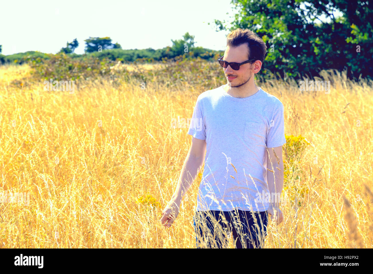 Enjoying sunshine hi-res stock photography and images - Alamy