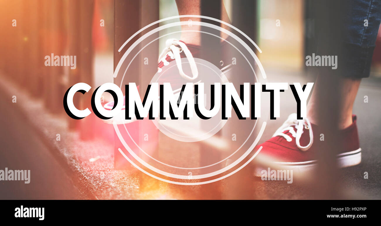 Community Connection Communication Society Unity Concept Stock Photo ...