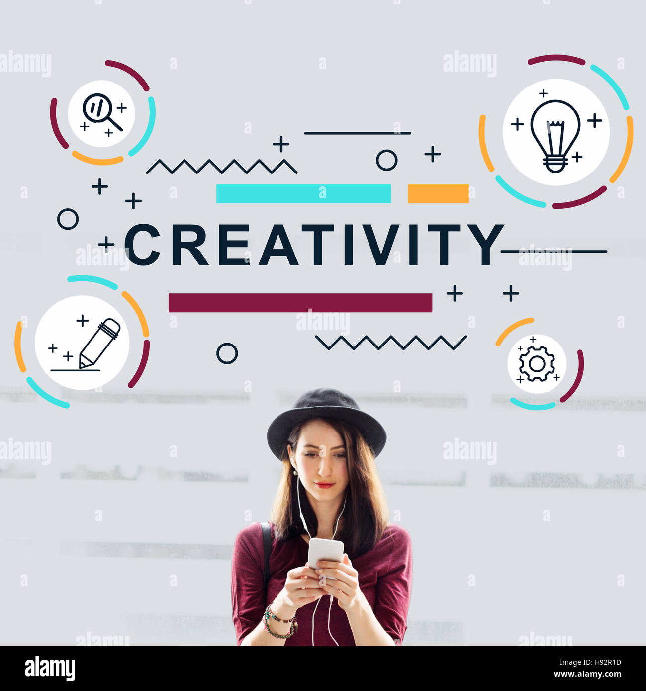 Creativity Ideas Design Invention Graphic Concept Stock Photo - Alamy