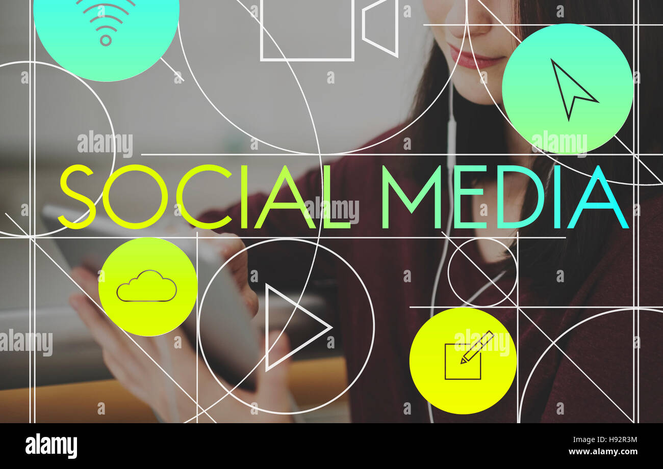 Communication Connection Internet Media Concept Stock Photo - Alamy