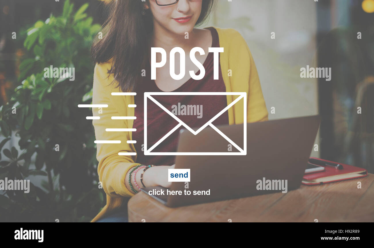 Post Mail Correspondence Online Message Communication Concept Stock ...