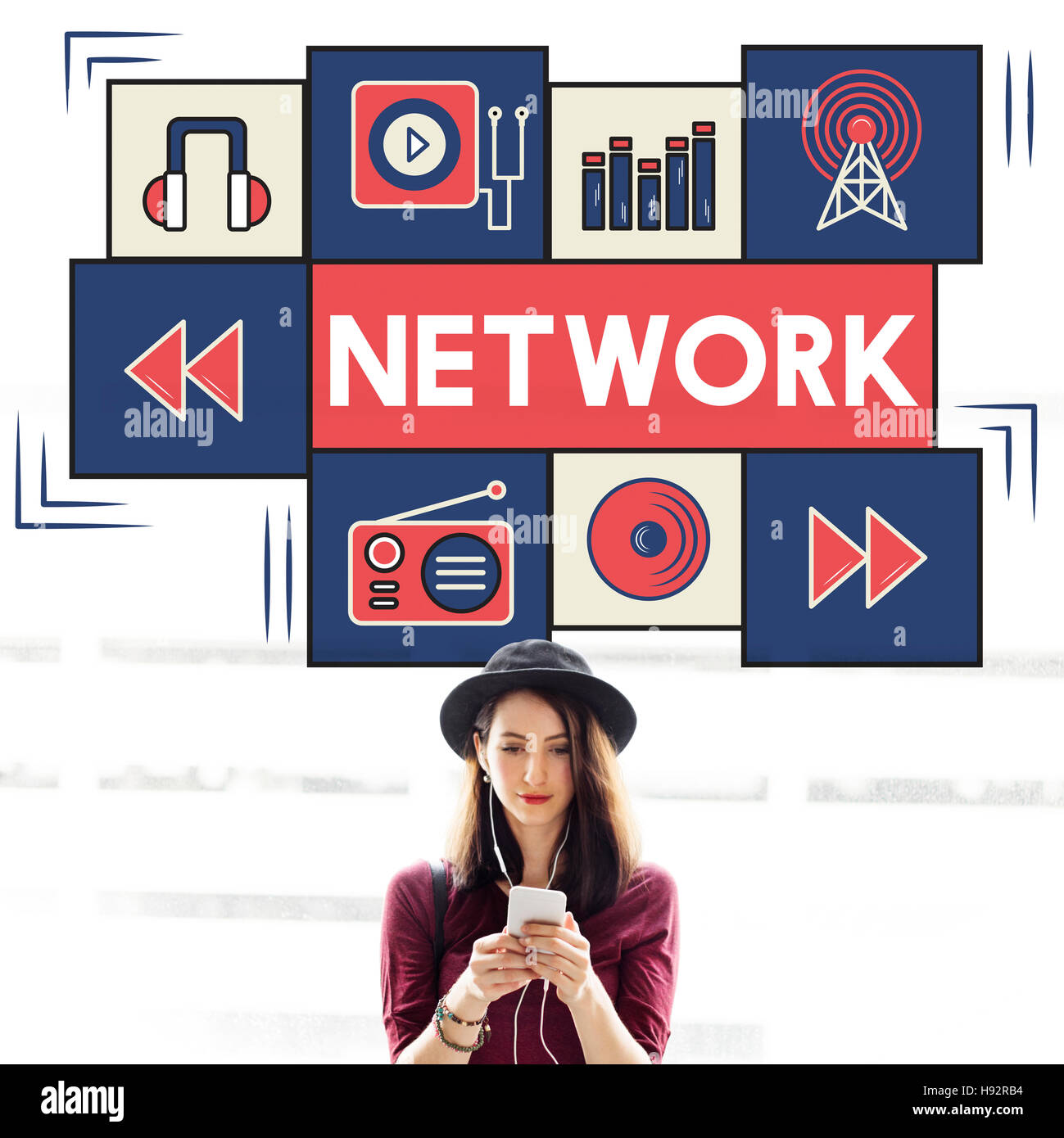 Network Internet Matrix Connection Domain Concept Stock Photo - Alamy