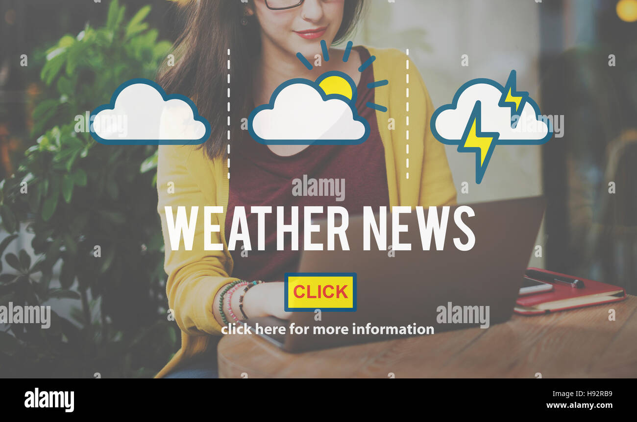 Weather News Information Prediction Climate Daily Concept Stock Photo ...