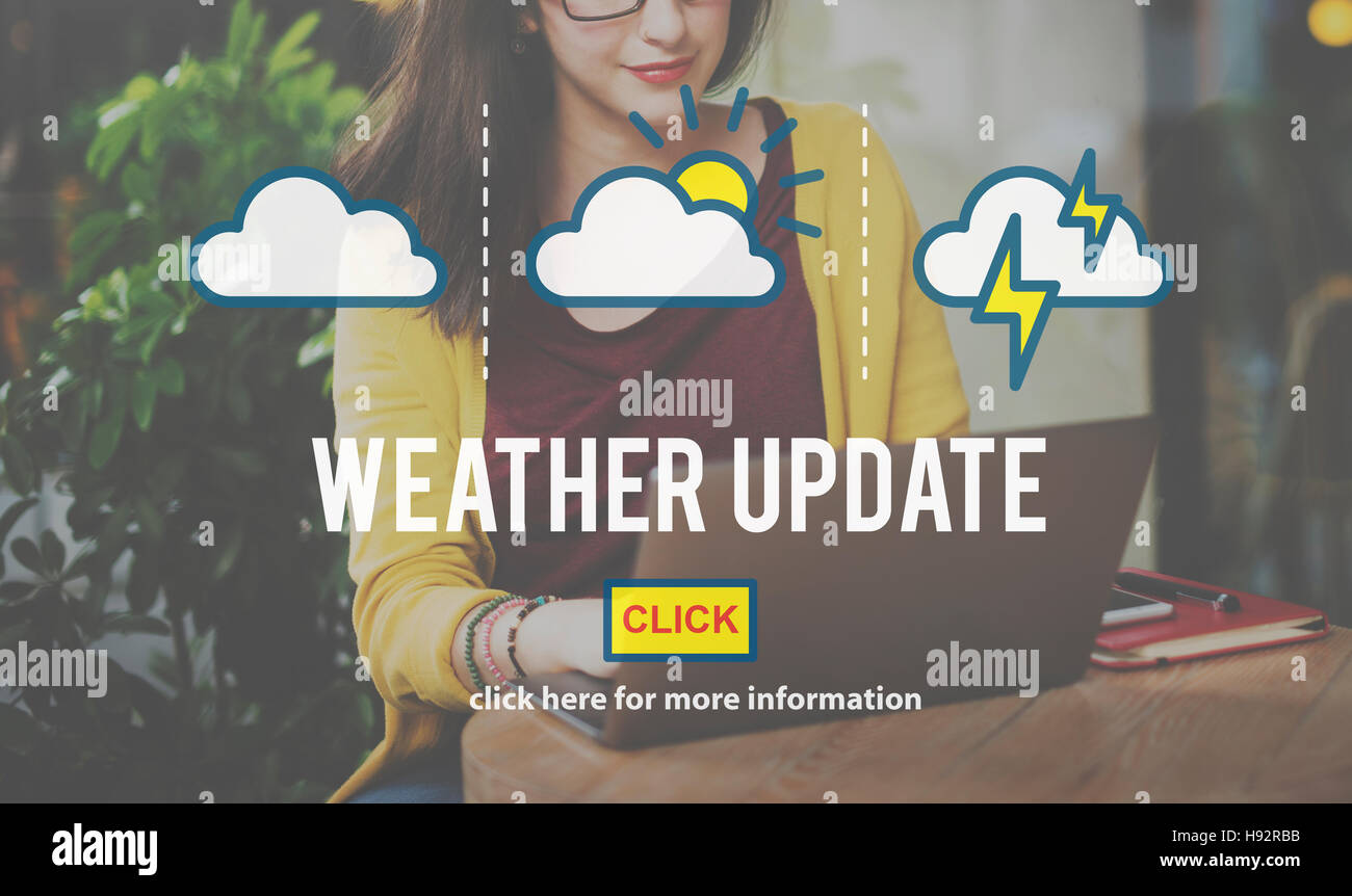 Weather Update Information Prediction Climate Daily Concept Stock Photo ...