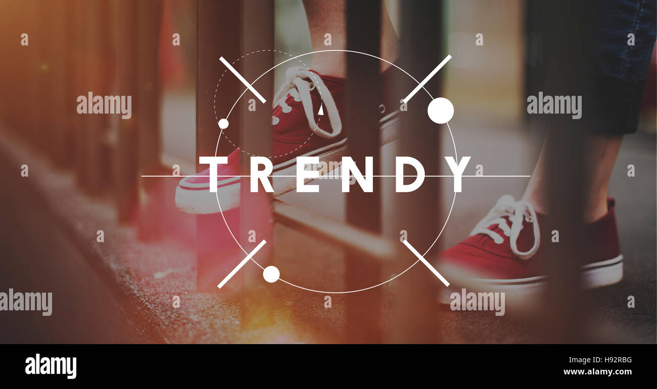 Trendy Trends Fashion Style Update Concept Stock Photo - Alamy