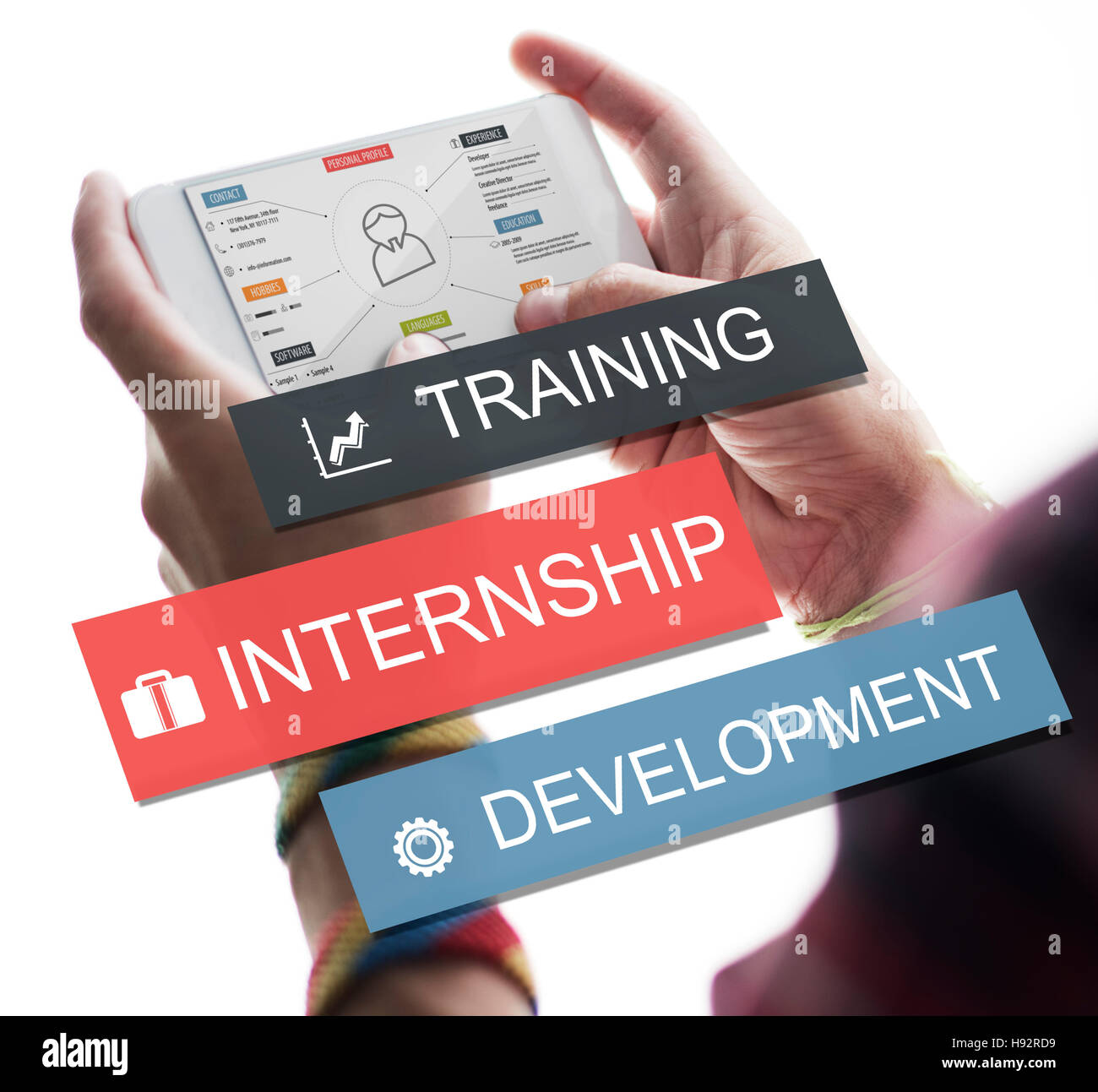 Internship Training Development Business Knowledge Concept Stock Photo ...