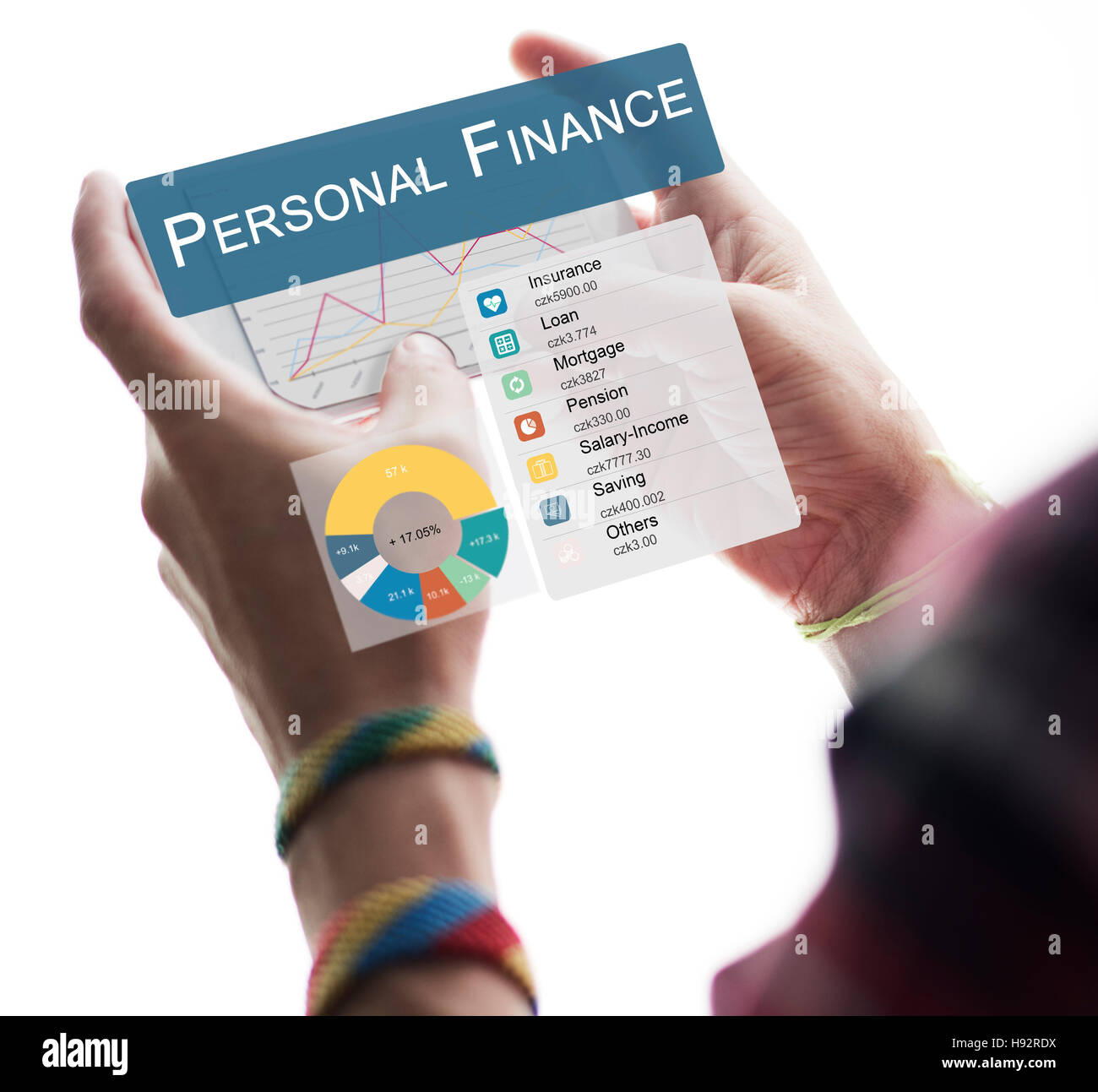 Personal Finance Information Balance Privacy Concept Stock Photo - Alamy