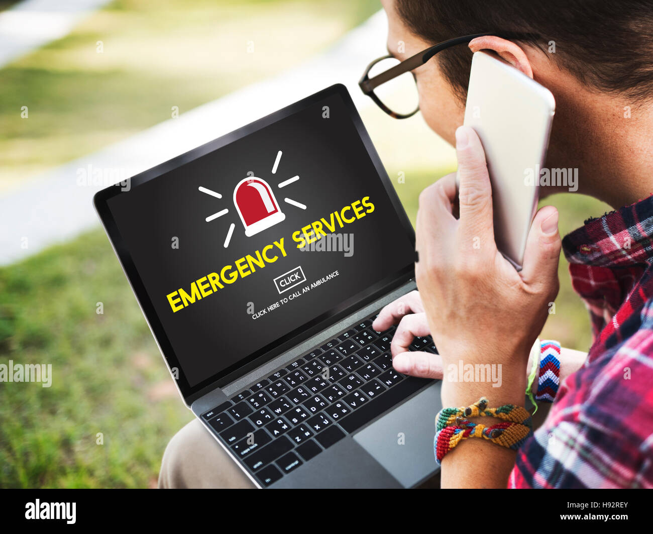 Emergency Services Accidental Crisis Critical Risk Concept Stock Photo ...