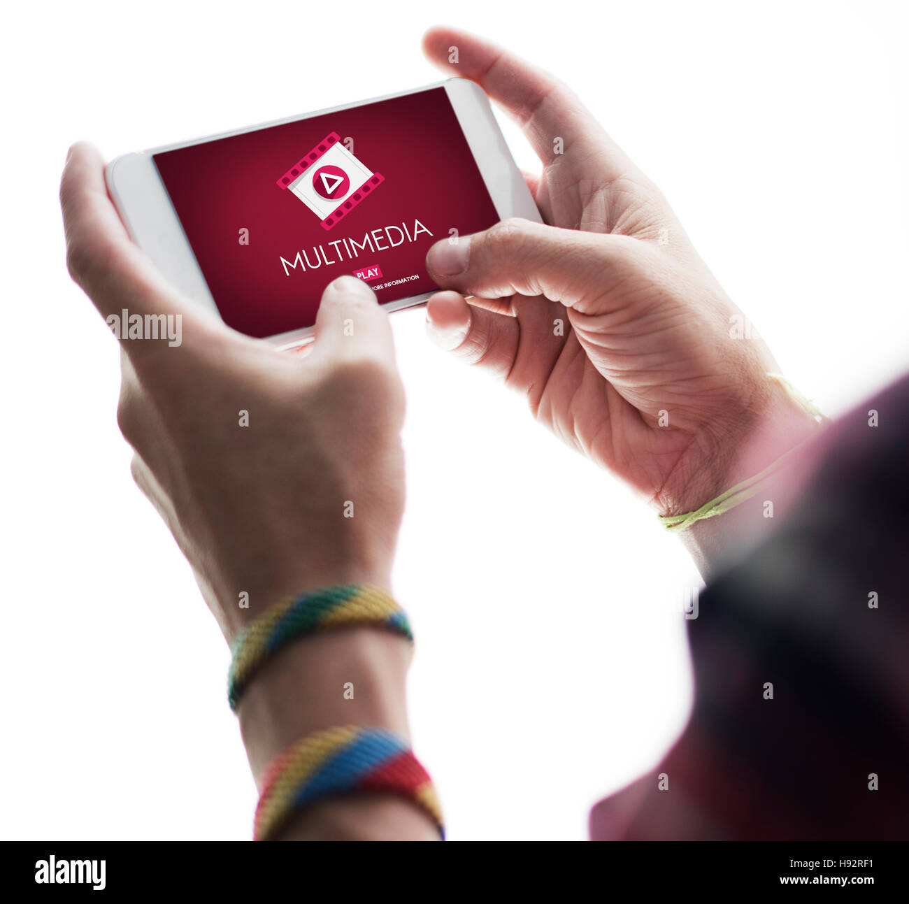 Multimedia Entertainment Media Digital Concept Stock Photo - Alamy