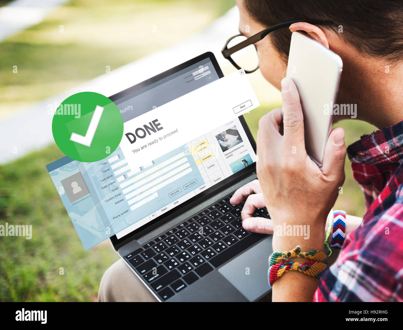 Done Achievement Finished Success Ready Concept Stock Photo - Alamy