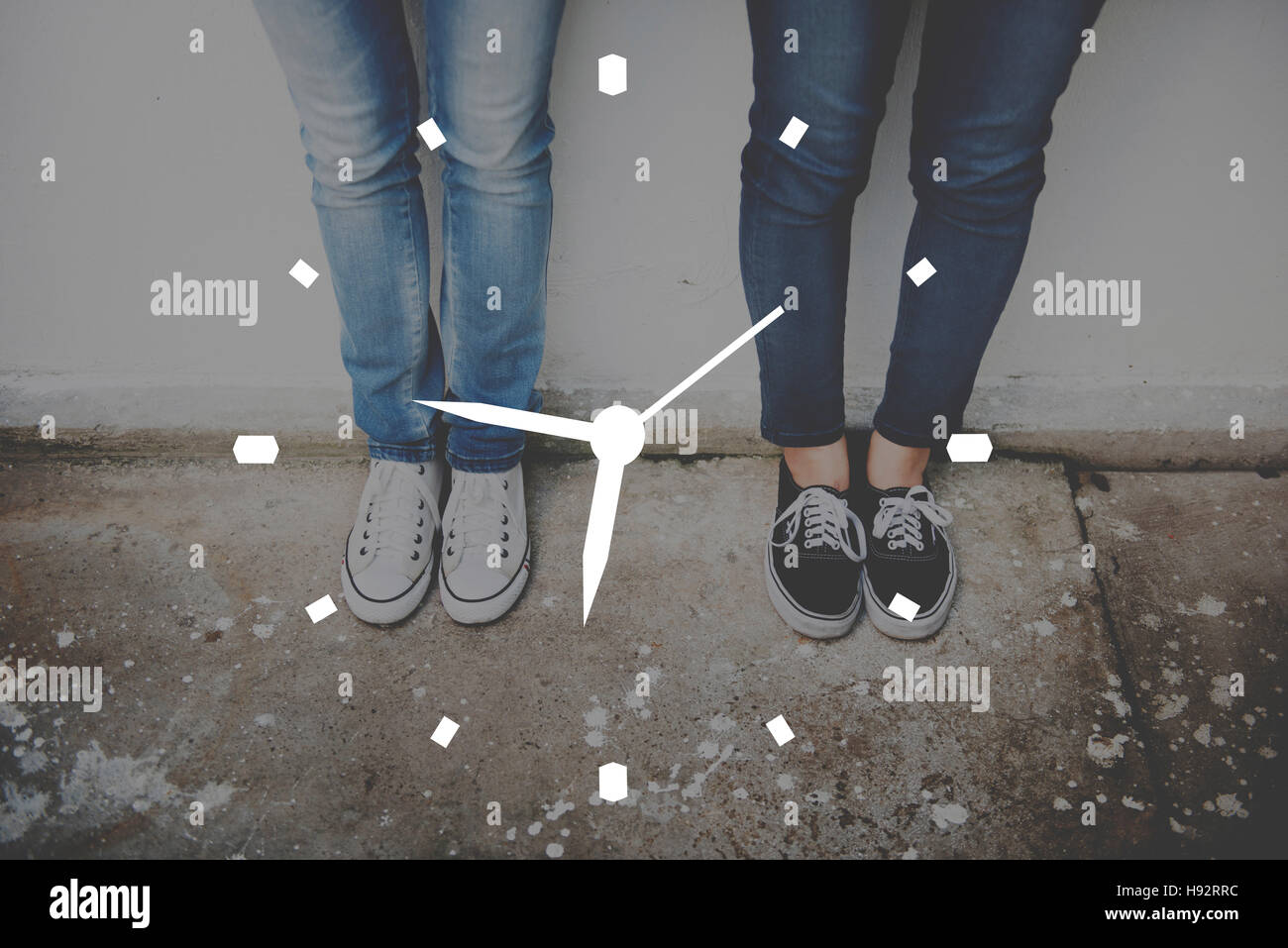 Clock Duration Time Leisure Hour Concept Stock Photo - Alamy