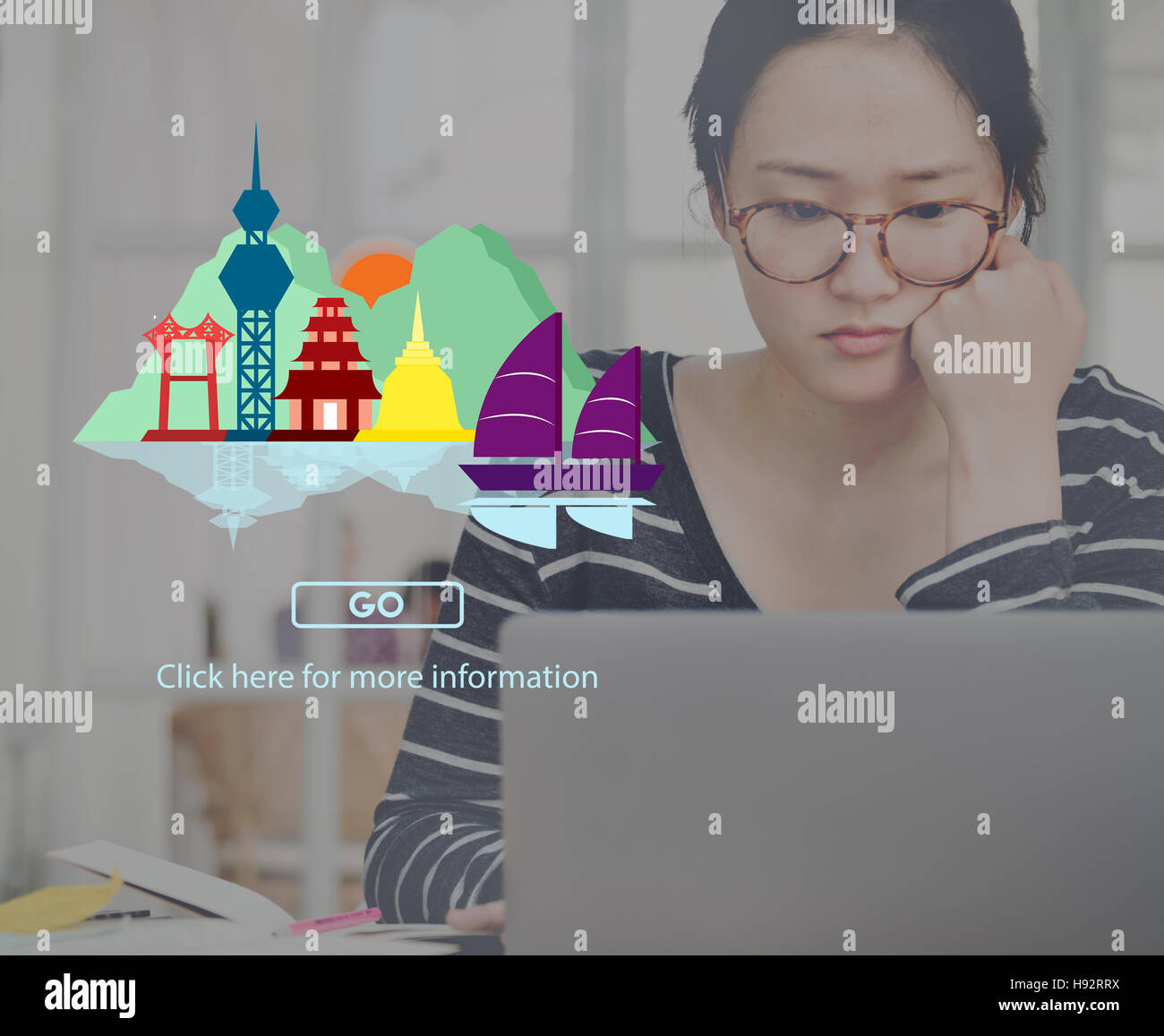 Landmark Destination Travel Trip Transportation Concept Stock Photo - Alamy