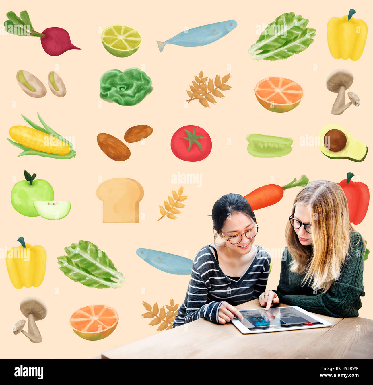 Healthy Ingredient Raw Food Nutrition Concept Stock Photo - Alamy