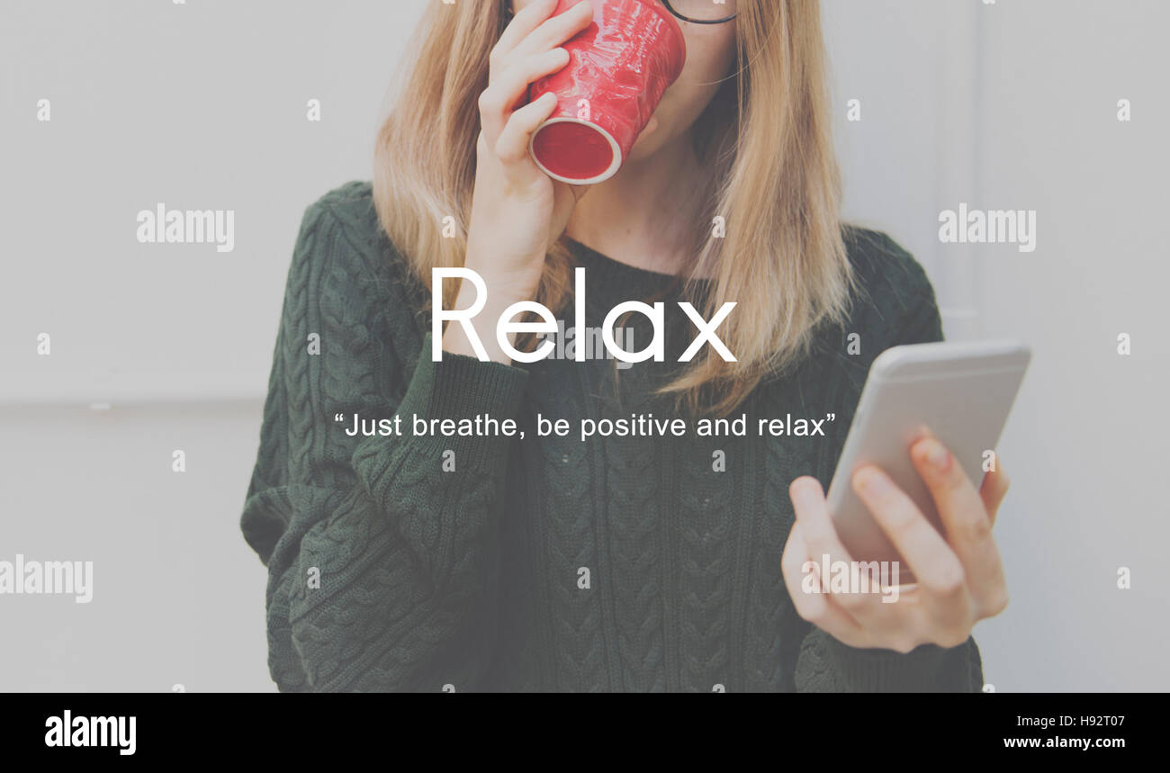 Relax Relaxation Peace Serenity Concept Stock Photo - Alamy