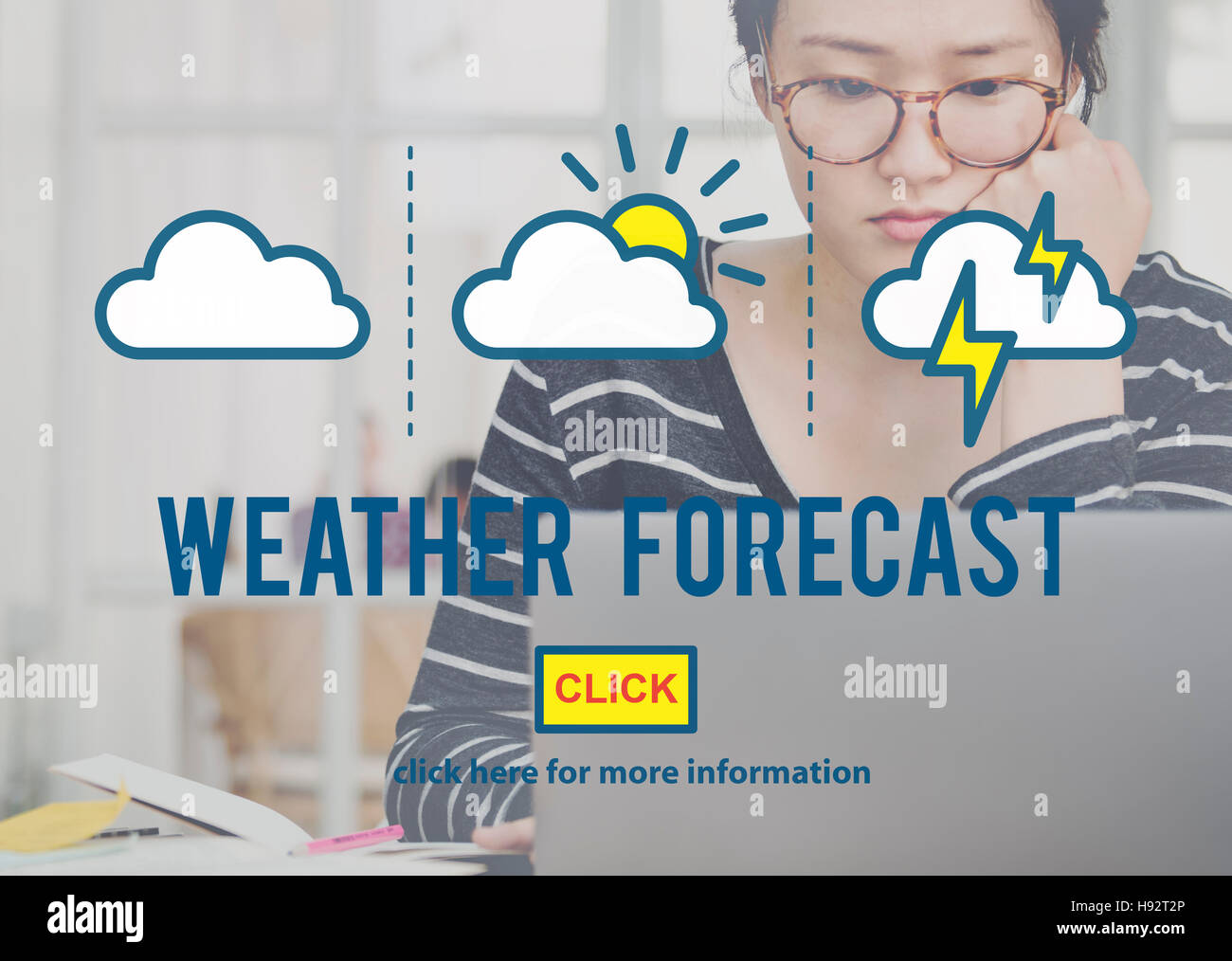Weather Forecast Temperature Meteorology Concept Stock Photo - Alamy