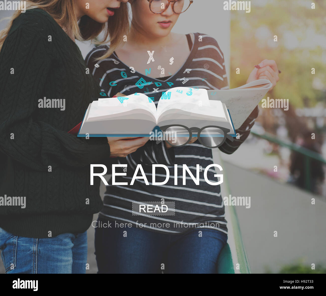 Reading Knowledge Intelligence Vision Solution Concept Stock Photo - Alamy