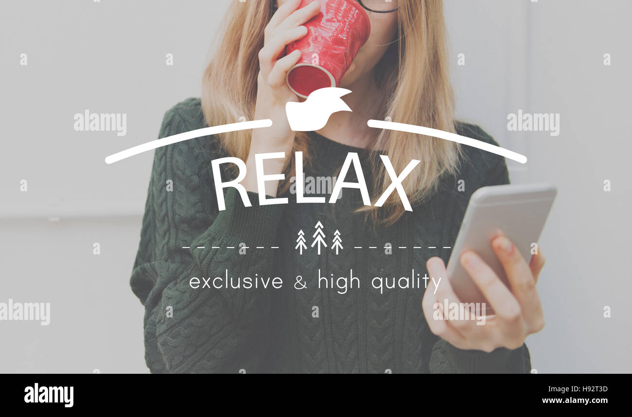 Relax Relaxation Rest Chill Peace Vacation Life Concept Stock Photo - Alamy