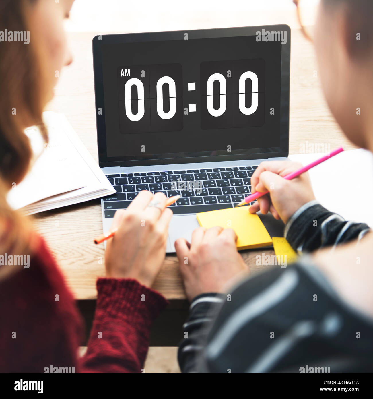 Midnight Time Tomorrow Timing Concept Stock Photo - Alamy