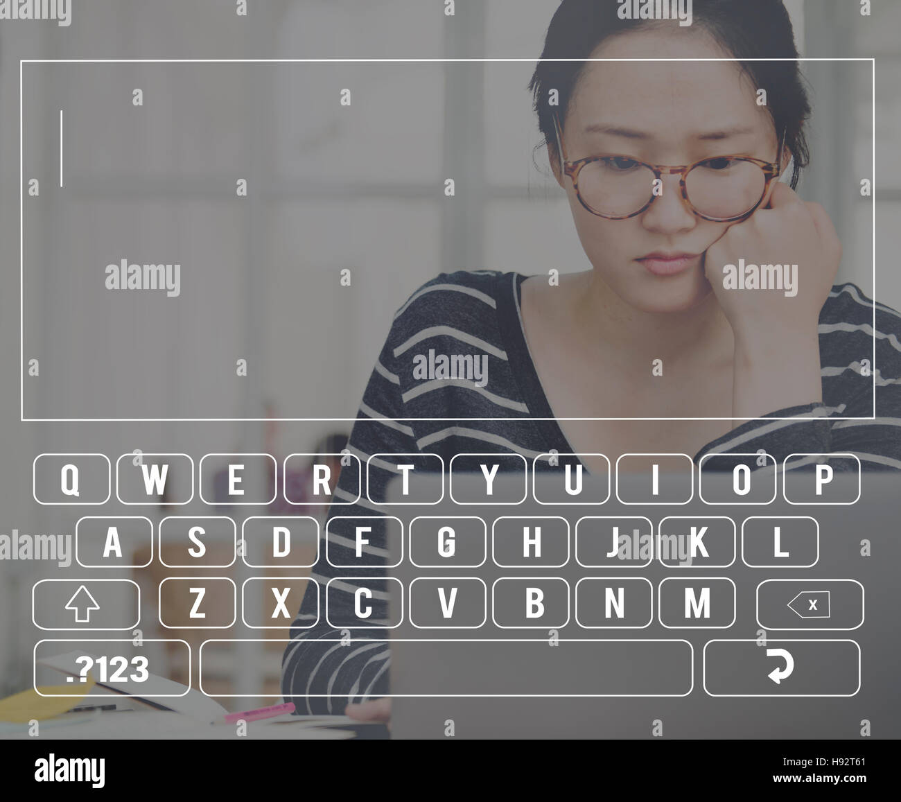 Keyboard Alphabet Communication Electronic Concept Stock Photo - Alamy
