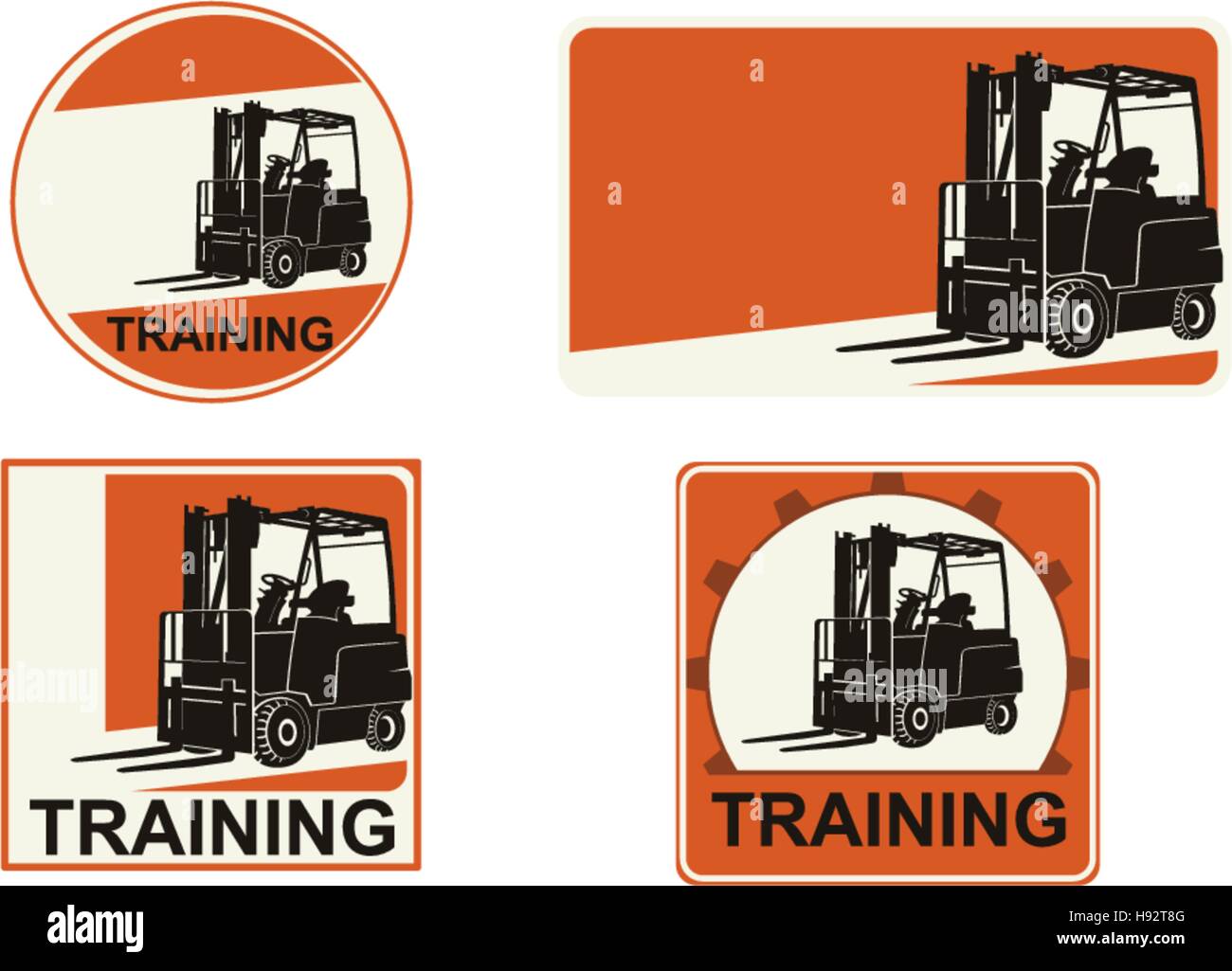Safety Forklift Stock Vector Images - Alamy