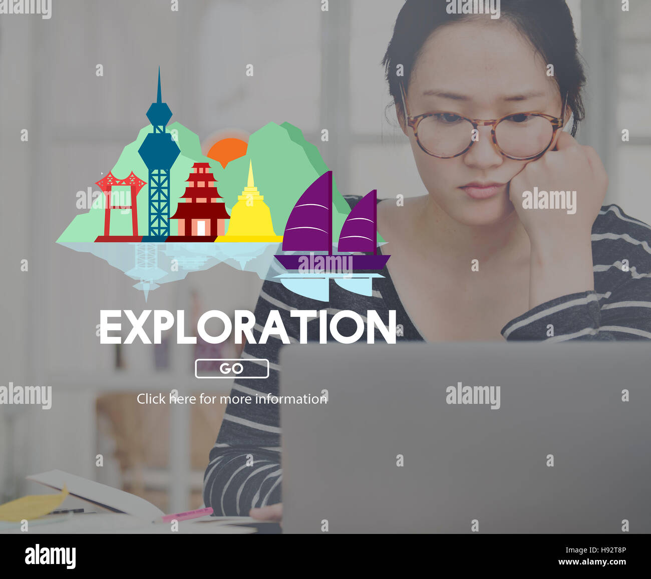 Exploration Adventure Destination Experience Concept Stock Photo - Alamy