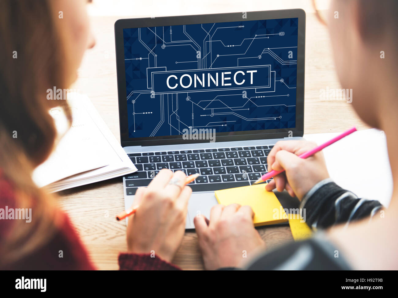 Connect Links Networking Access Concept Stock Photo - Alamy