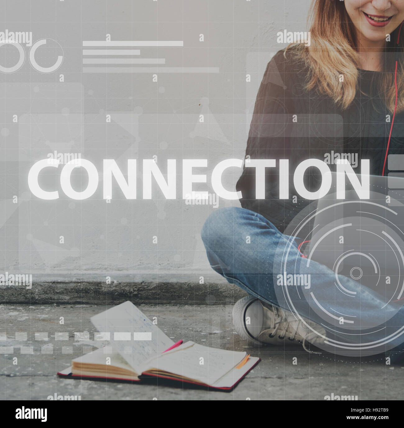 Computer Network Digital Connection Technology Concept Stock Photo - Alamy