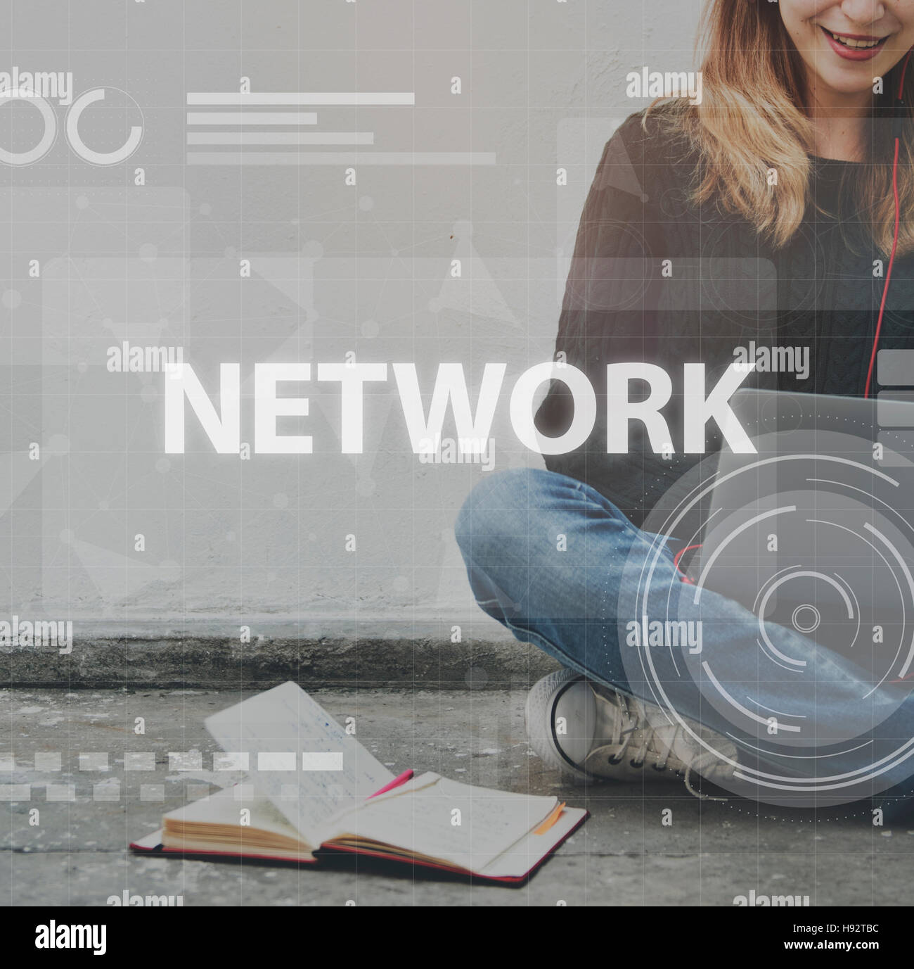 Computer Network Digital Connection Technology Concept Stock Photo - Alamy