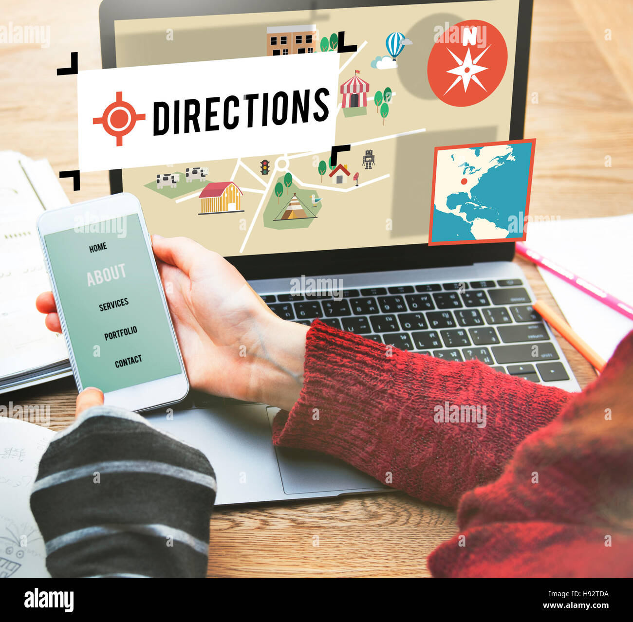 Direction monitor hi-res stock photography and images - Alamy