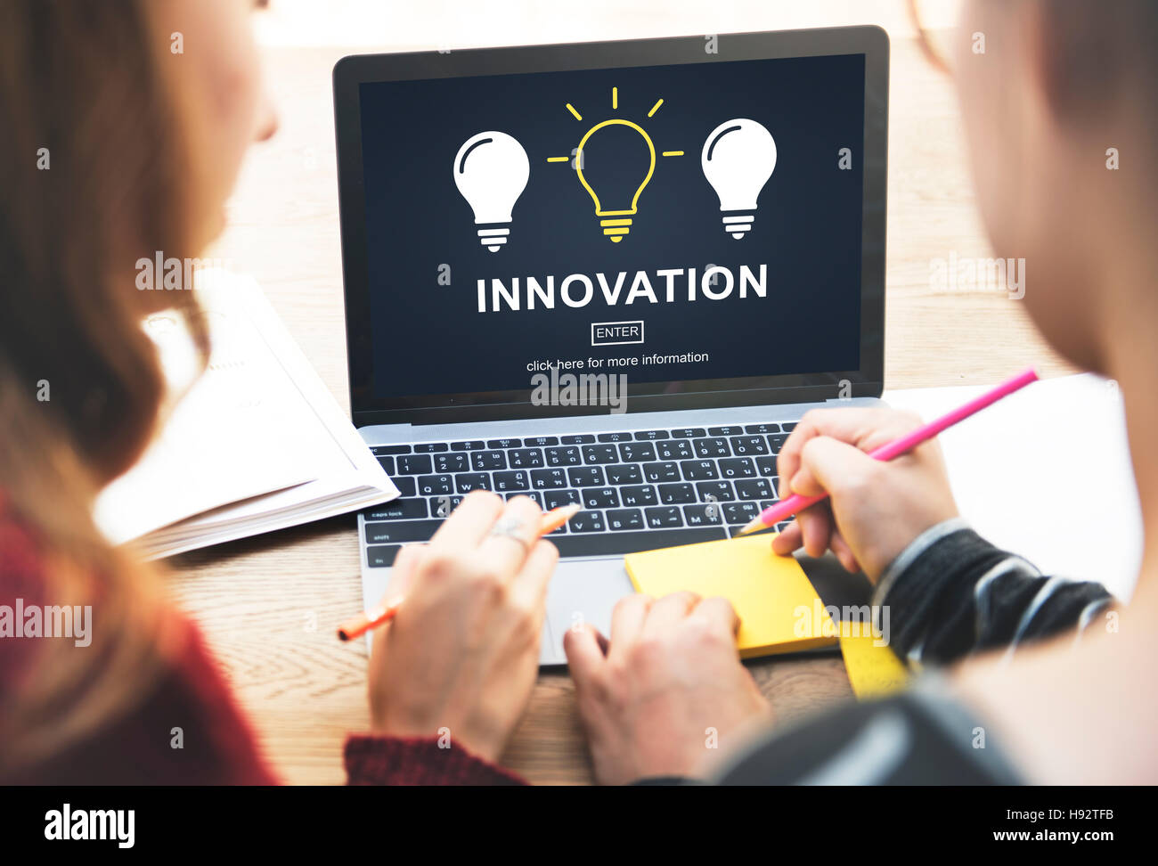 Ideas Creative Thinking Imagine Inspiration Concept Stock Photo - Alamy