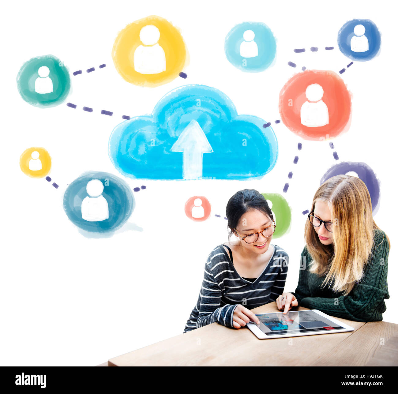 Cloud Networking Communication Connection Concept Stock Photo - Alamy