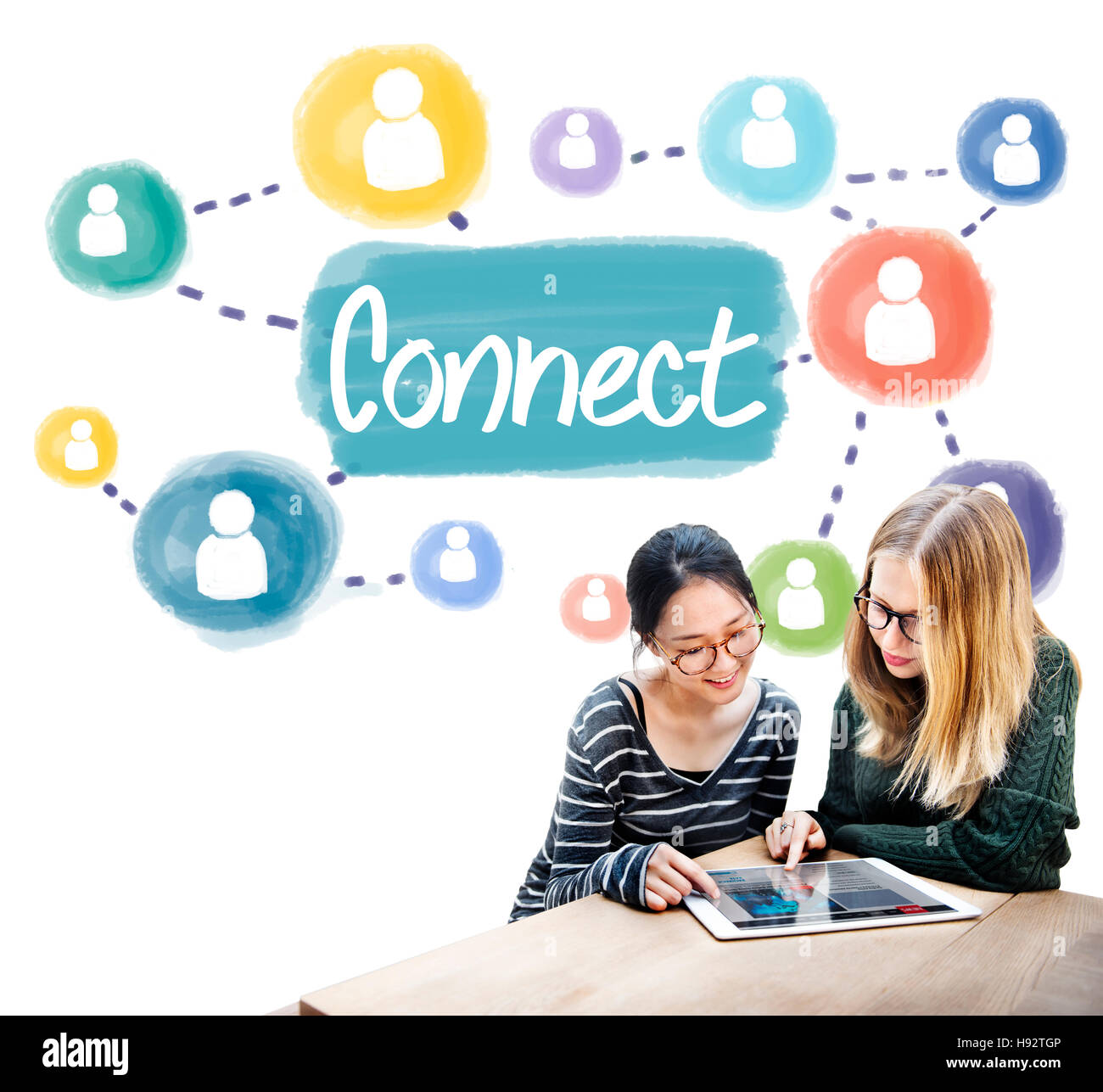 Connect Connection Connected Network Access Concept Stock Photo - Alamy